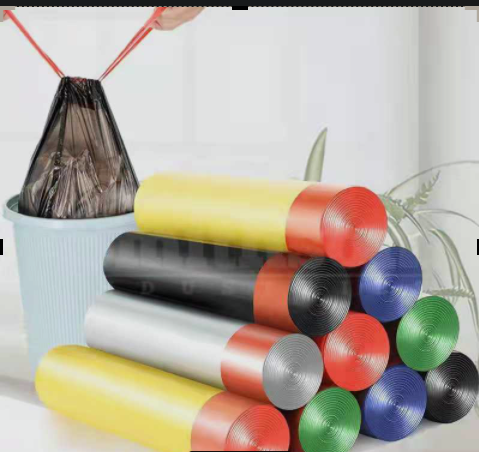 GLTY SALE Biodegradable Garbage Bag With Drawstring Rubbish Trash Bag ...