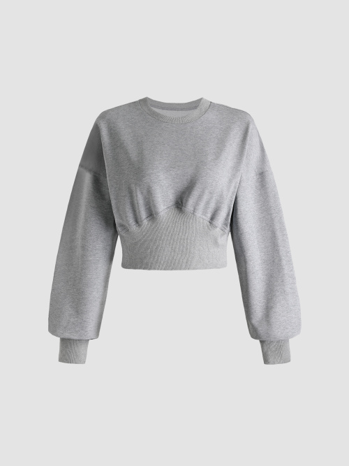 Cider Solid Essential Cropped Sweatshirt | Lazada PH