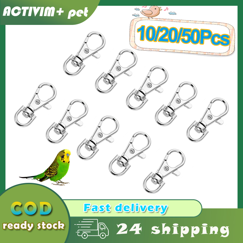 10/20/50Pcs Metal Cage Lock Bird Cage Lock Anti-Escape Hook Lock Clip ...