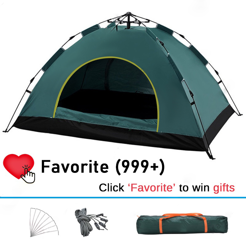 COD 6-7 Person Waterproof Automatic Tent Double Layer Camping Tent ...