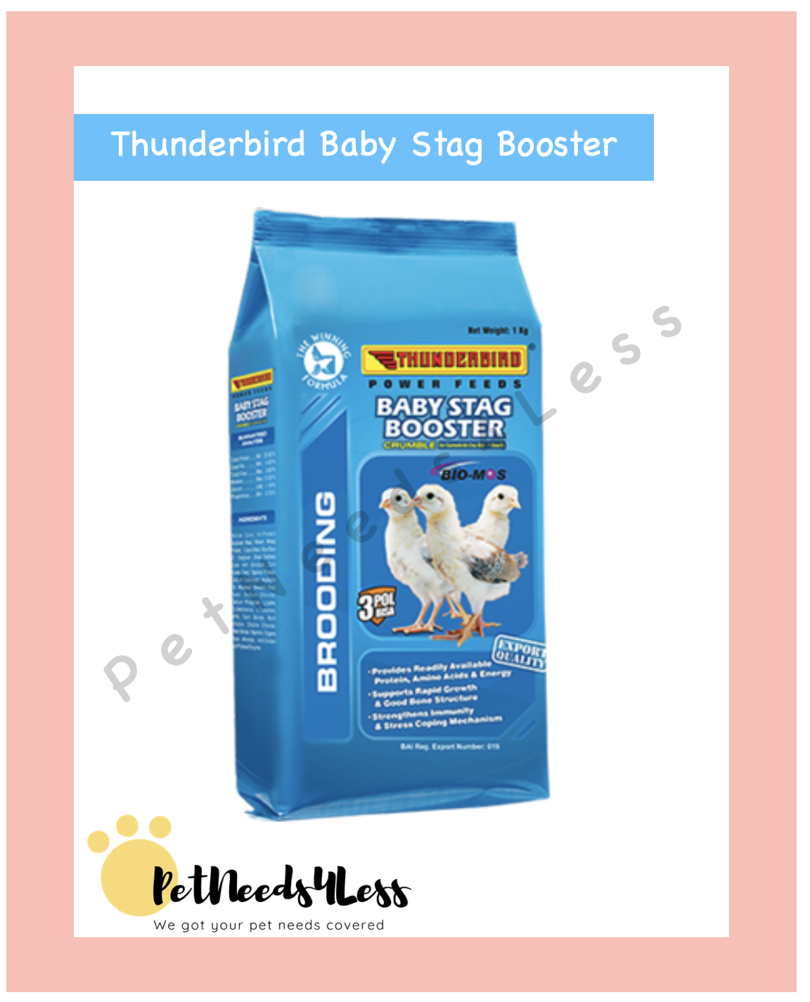 Thunderbird Power Feeds Baby Stag Booster - Brooding - 1kg | Lazada PH
