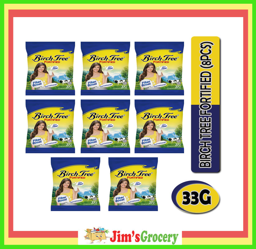 JIMS BIRCH TREE FORTIFIED MILK POWDER DRINK 33G (BUNDLE BY 8) | Lazada PH