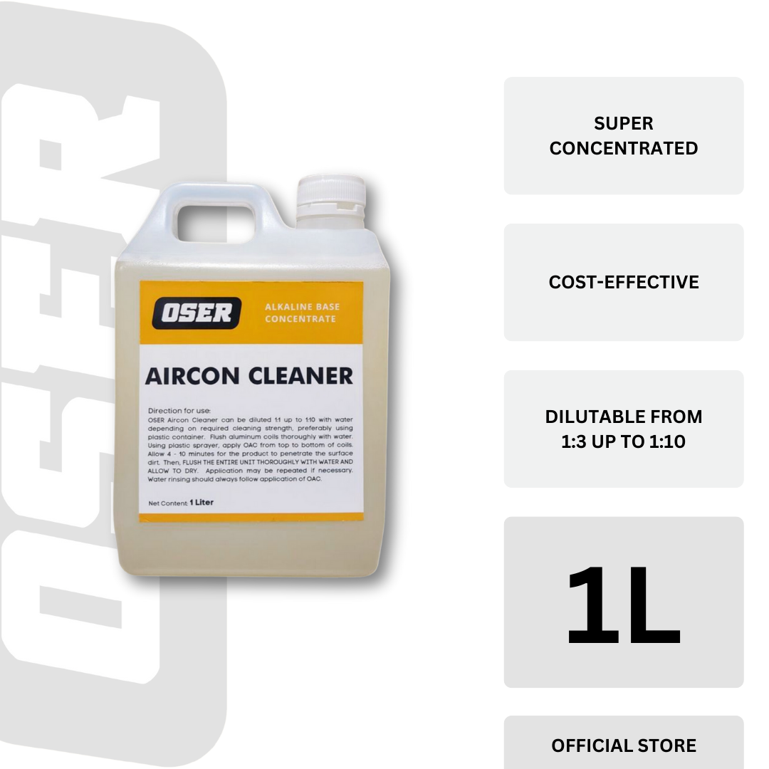 OSER Aircon Coil Cleaner Alkaline Super Concentrated Fast Acting 1 ...
