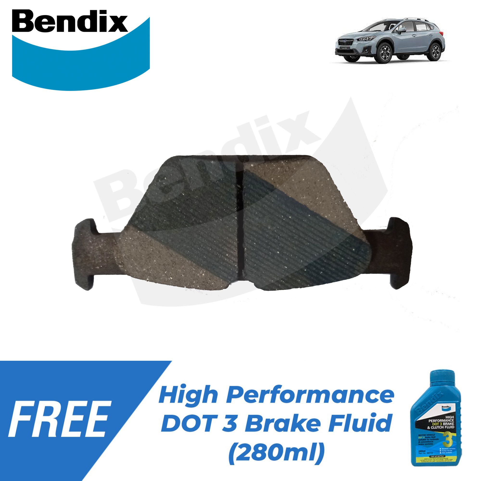 Bendix Brake Pads GCT DB2398 Rear Set For Subaru XV New, Forester 2018-2021, Outback, Levorg ...