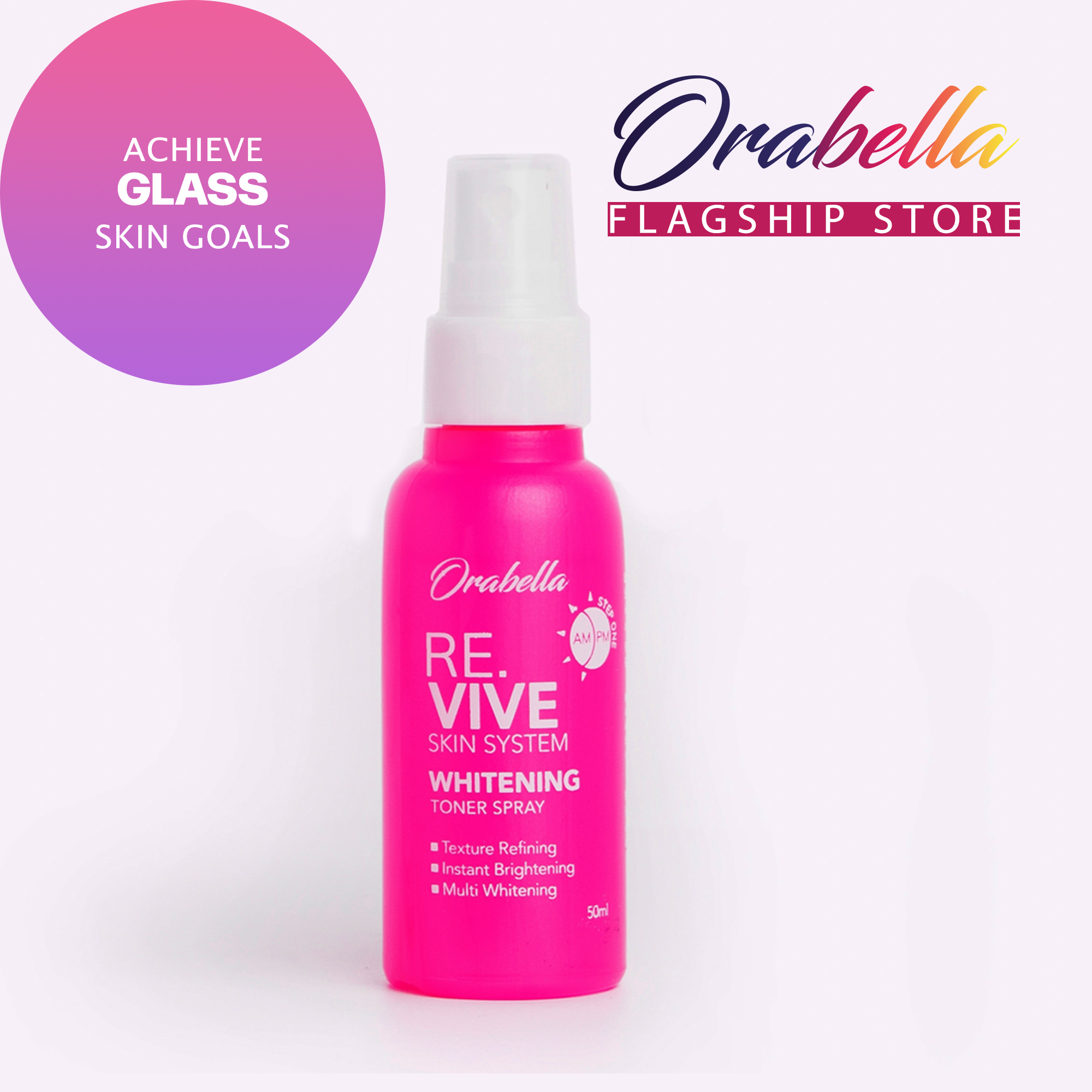 ORABELLA RE.VIVE TONER SPRAY 50ml x2pcs +1FREE [ WHITENING Brightening ...