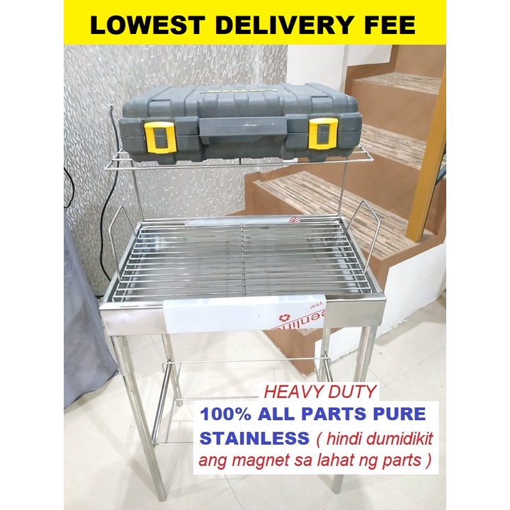 BARBECUE GRILL HEAVY DUTY IHAWAN 100% ALL PARTS PURE STAINLESS BARBEQUE ...