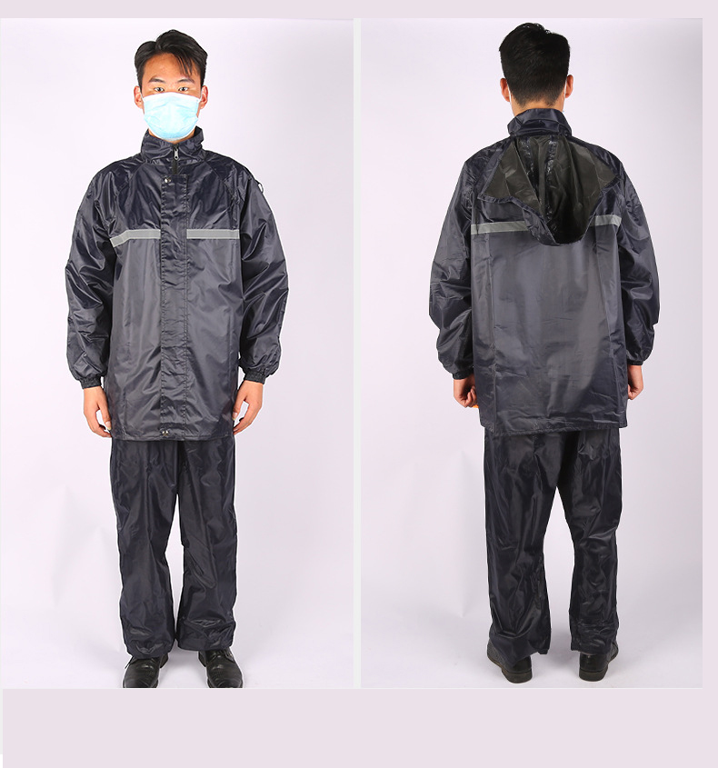 High Quality Raincoat Jacket And Pants Reflectorized Front And Back ...