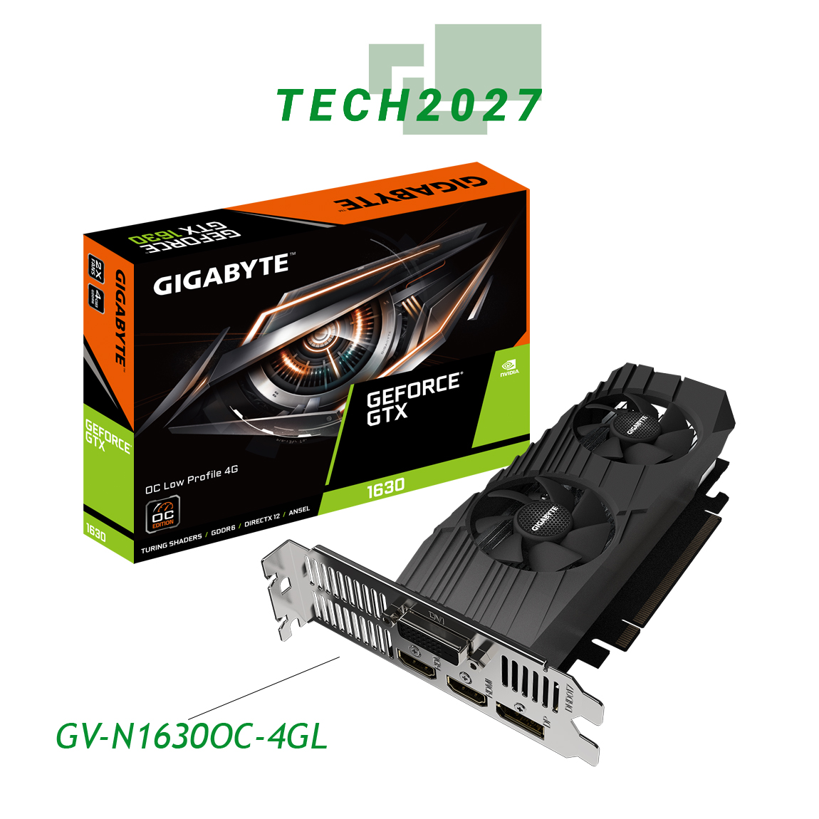 GIGABYTE GeForce GTX 1630 OC Low Profile 4G Graphics Card - GV-N1630OC ...