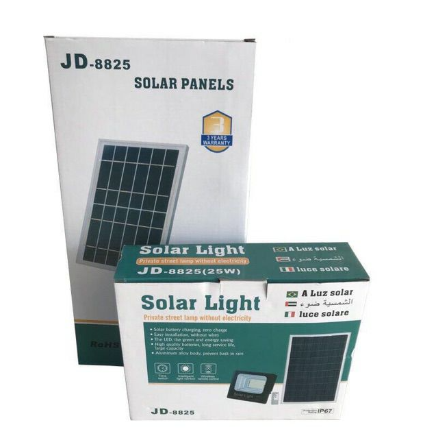 JD-8825 Solar Light 25W Solar LED Flood Light Solar Outdoor Flood Light ...