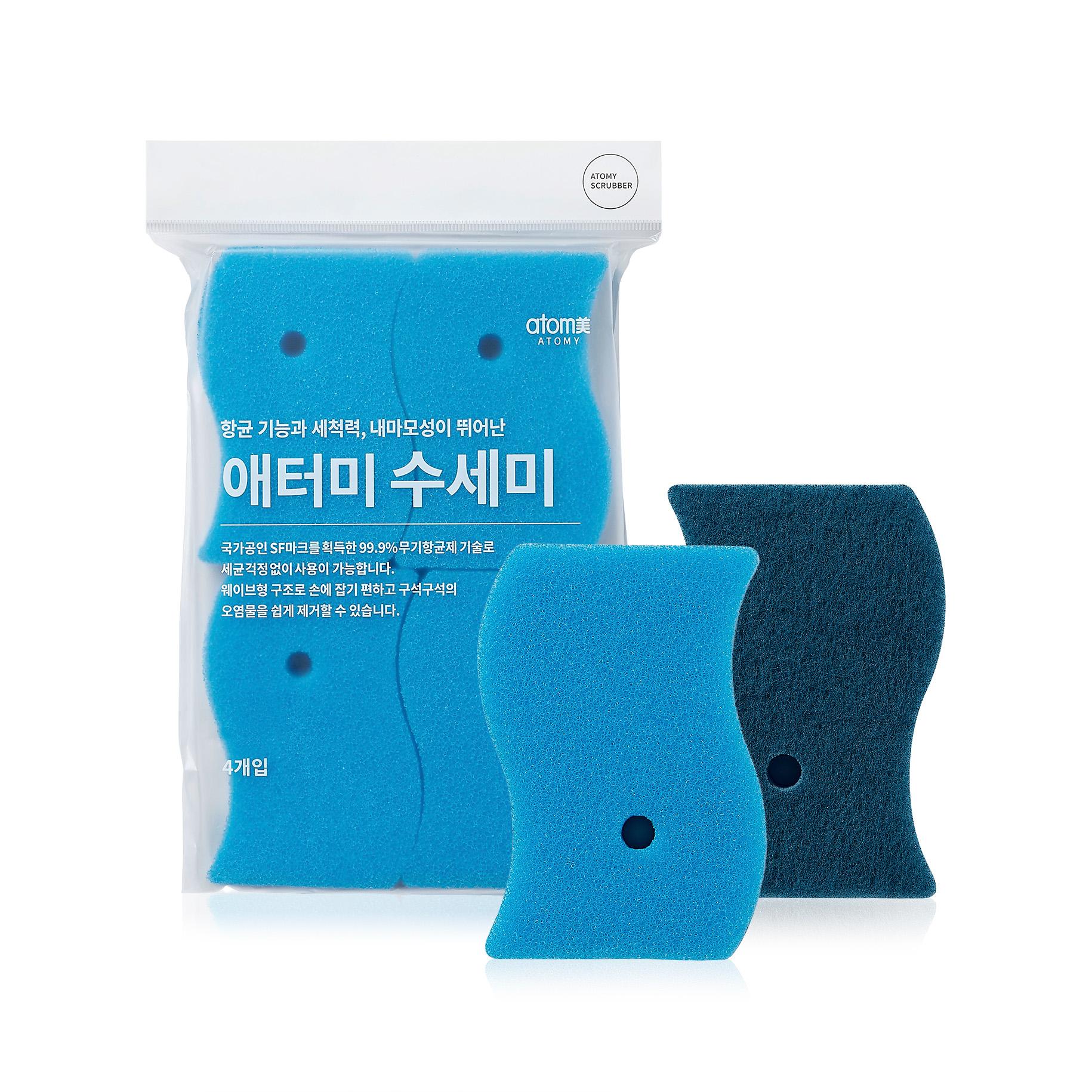 Atomy Sponge Scrubber - Multi-Purpose Cleaners with High-Abrasion ...