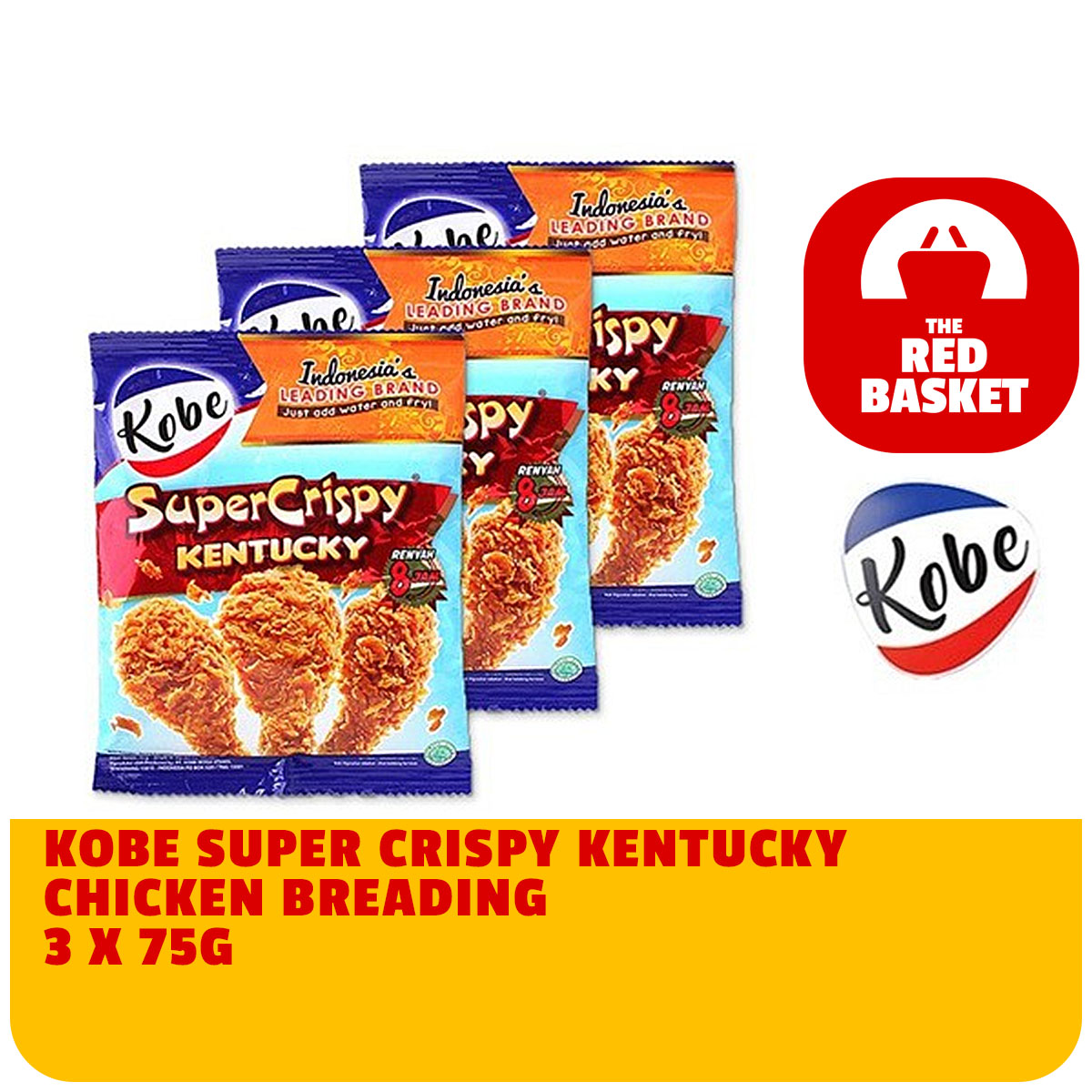 KOBE SUPER CRISPY KENTUCKY CHICKEN BREADING 75G X 3PCS | Lazada PH