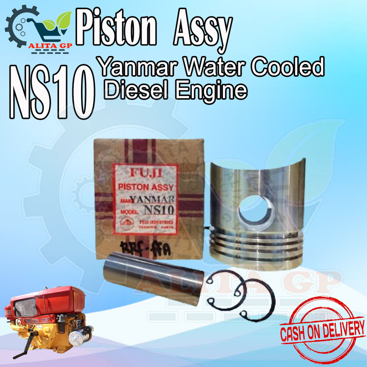 Piston Assy Yanmar NS10 Water Cooled Diesel Engine | Lazada PH