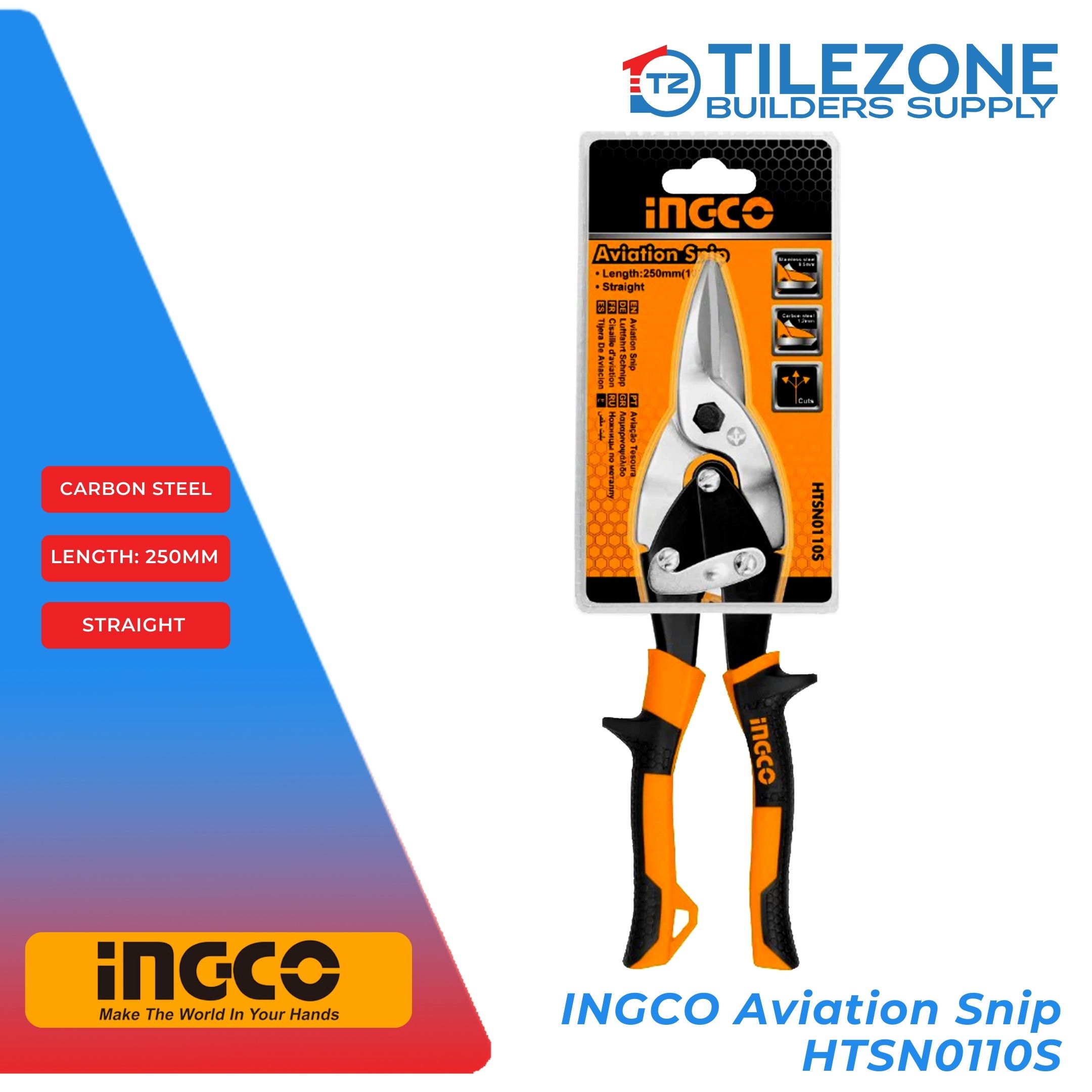 INGCO Aviation Snip HTSN0110S | HTSN0110L | HTSN0110R Sold per piece ...