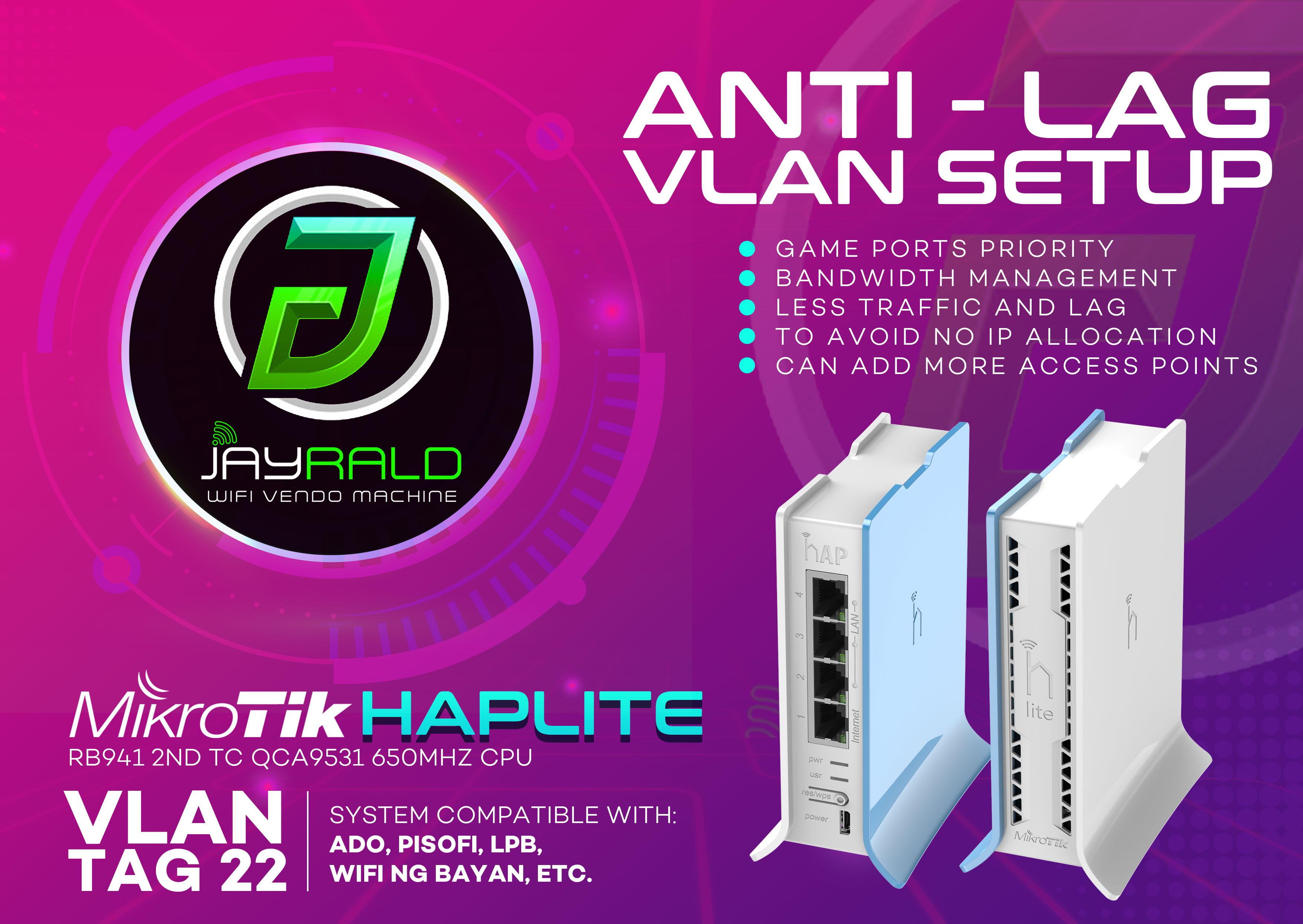 MIKROTIK HAPLITE VLAN SETUP (ANTI - LAG) | Lazada PH