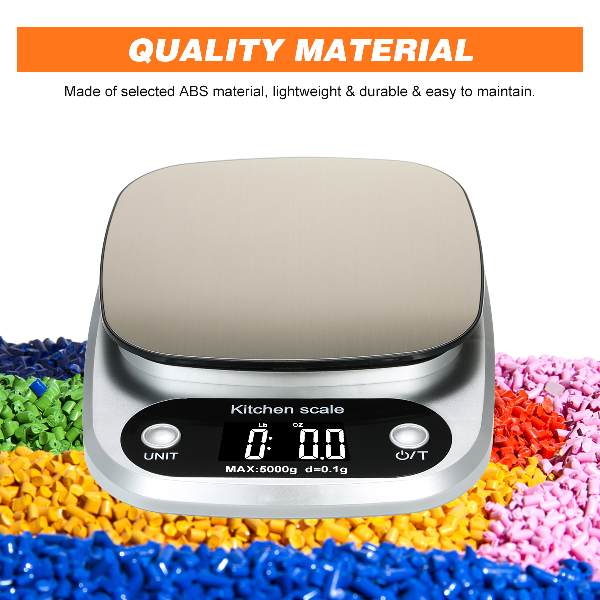 High Precision Digital Scale with Waterproof Surface 10kg/1g Portable ...
