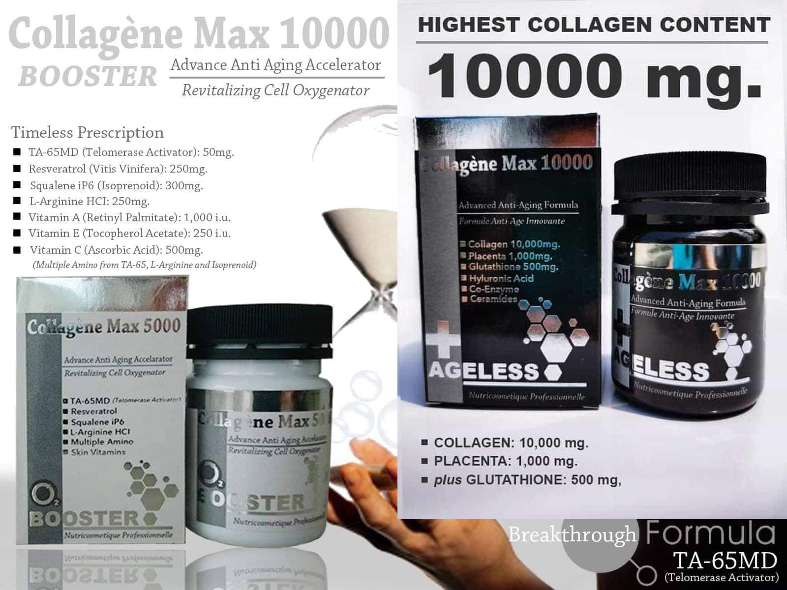 Collagene Max 10000 50 softgels with Collagene Max Booster 50 softgels ...