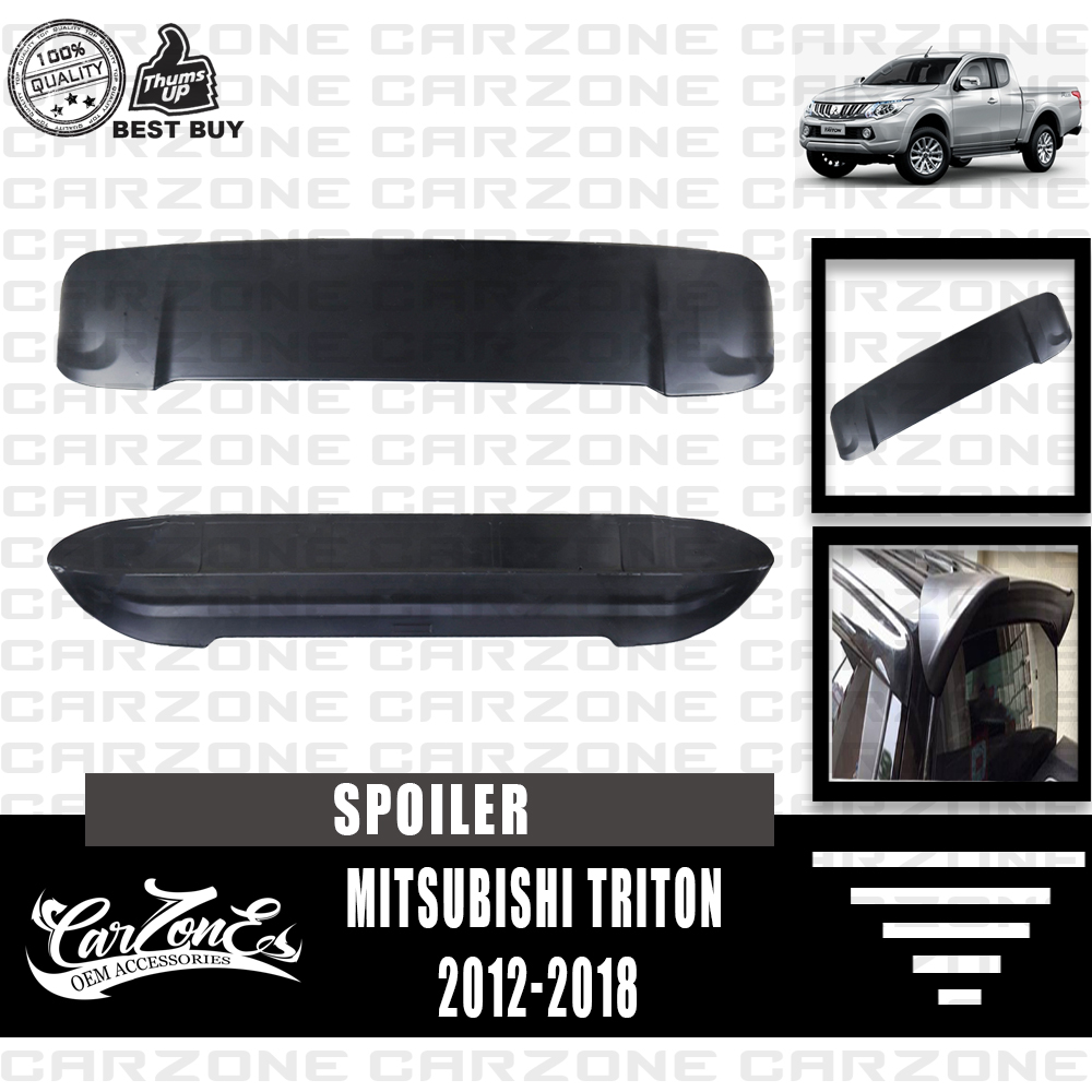 Mitsubishi Triton 2015-2018 Rear Trunk Spoiler (Matte Black) | Lazada PH