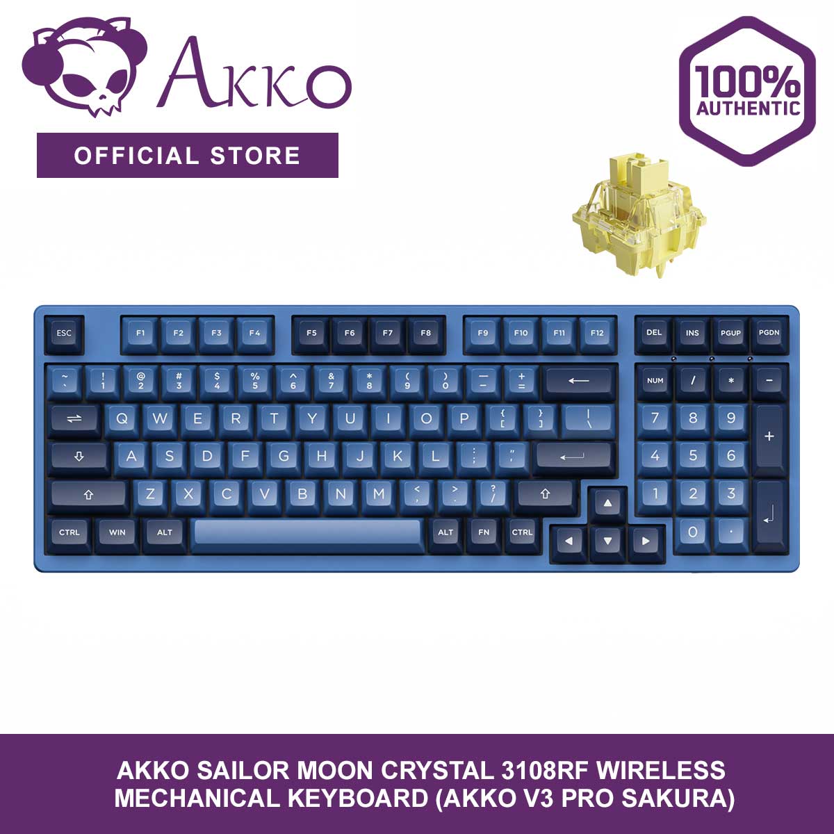 Akko Ocean Star 3098B Plus Multi-Mode Cherry North-Facing RGB Hot ...
