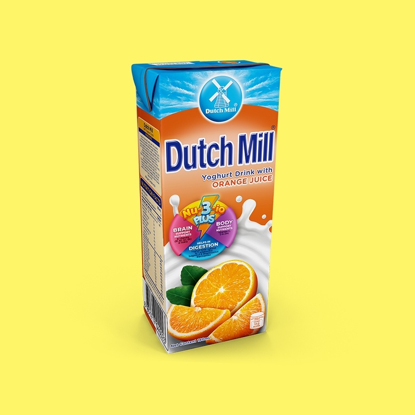 Dutch Mill Yoghurt Drink Orange Juice 180ml x 8 | Lazada PH