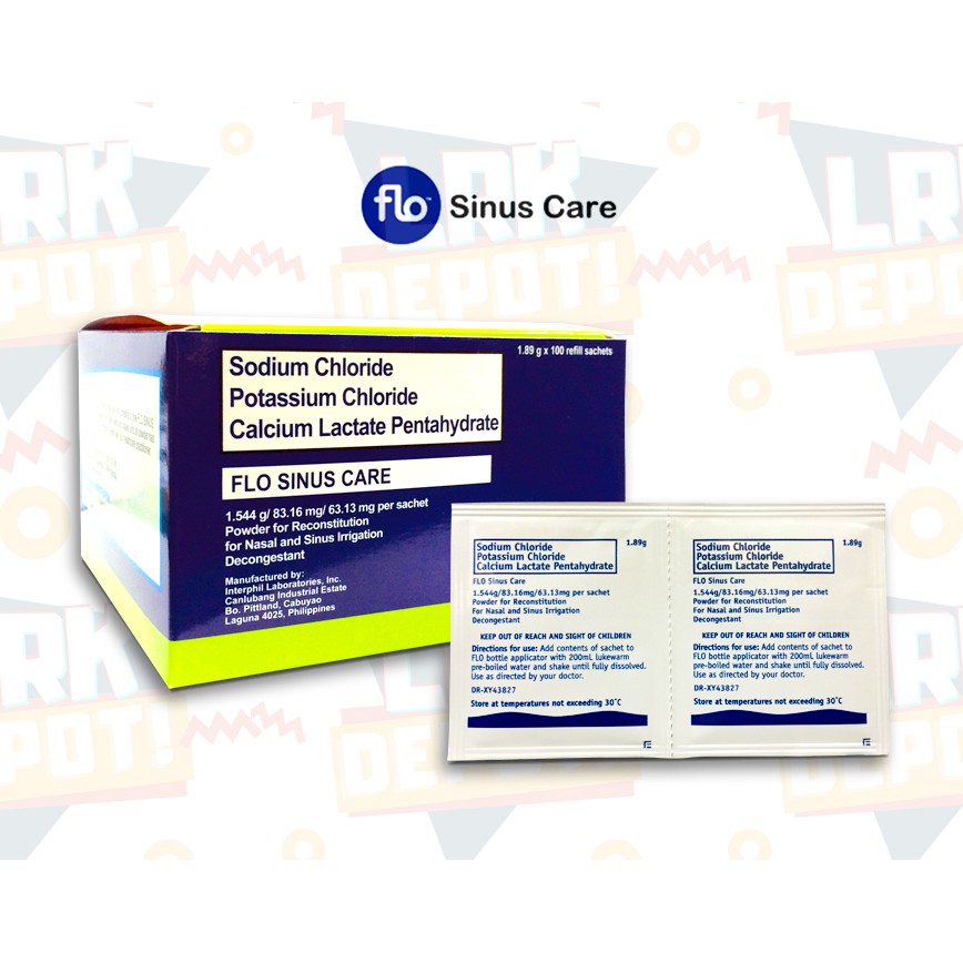 Flo Sinus Care 10 pcs Refill Sachets (for Nasal and Sinus Irrigation ...