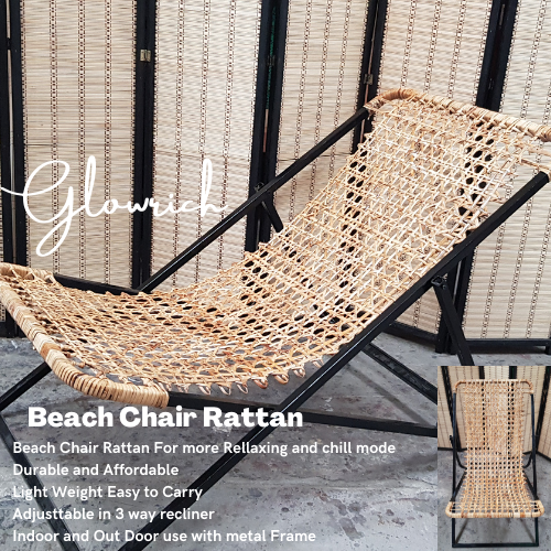 Reclining Chair / wood / rattan / Abaka / | Lazada PH