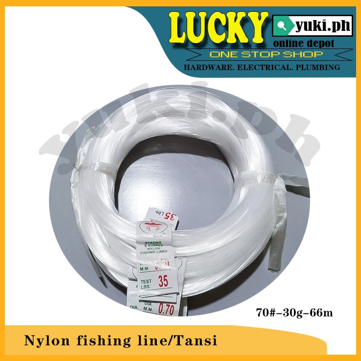 ♘NYLON STRING FISHING LINE TANSI 30 grams per roll ( 10 rolls per pack ...