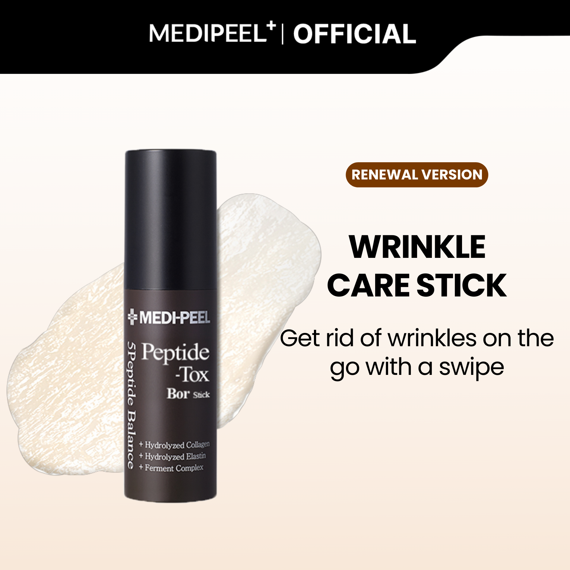 MEDIPEEL Peptide Tox Bor Wrinkle Stick 10g (Wrinkle Stick, Wrinkle Care ...