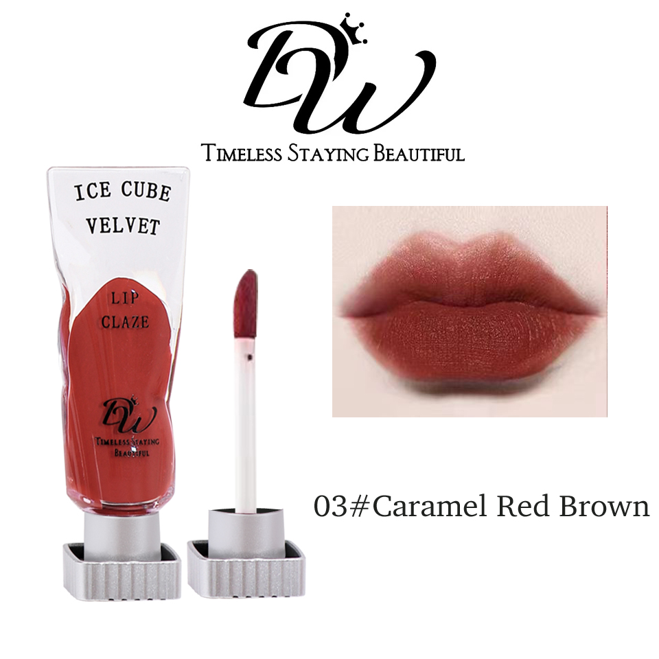 DW Ice Cube Velvet Lip Glaze matte Liquid Lipstick Lip Gloss 4g | Lazada PH