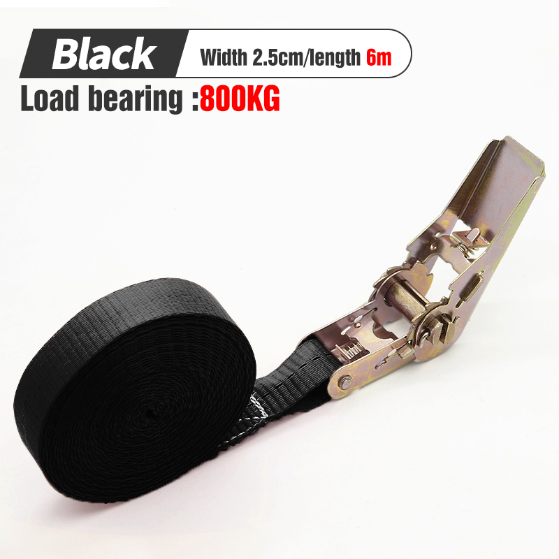 Cargo Strap with Ratchet Heavy Duty Max Tensile Force 800kg Adjustable ...