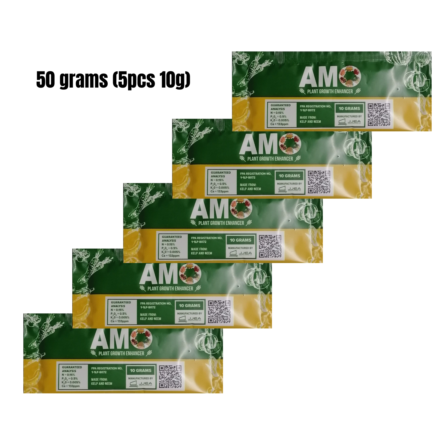 AMO Plant Growth Enhancer Seaweed Organic Fertilizer 100g 10g Soil ...