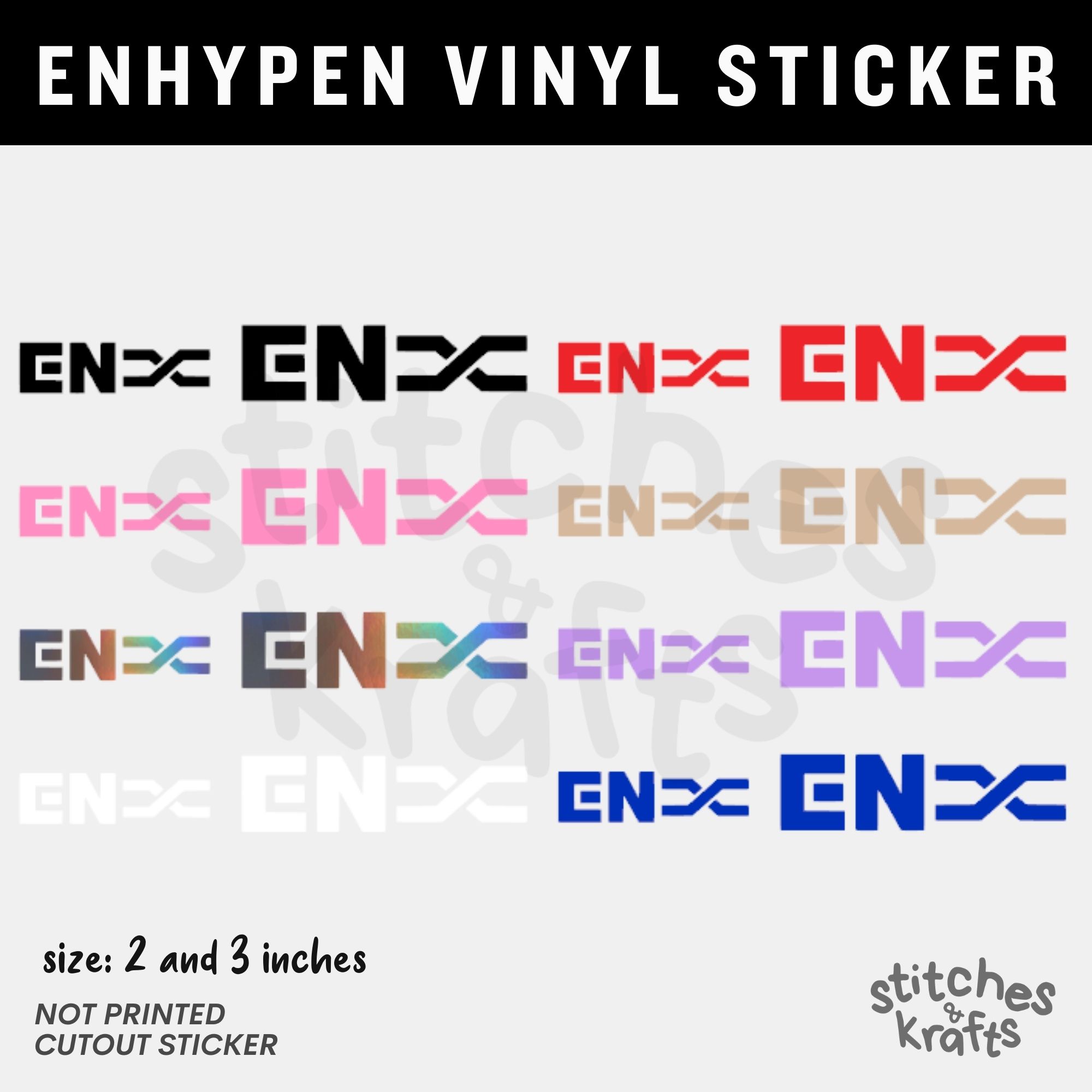 ENGENE LOGO ENHYPEN WATERPROOF VINYL STICKERS KPOP | Lazada PH