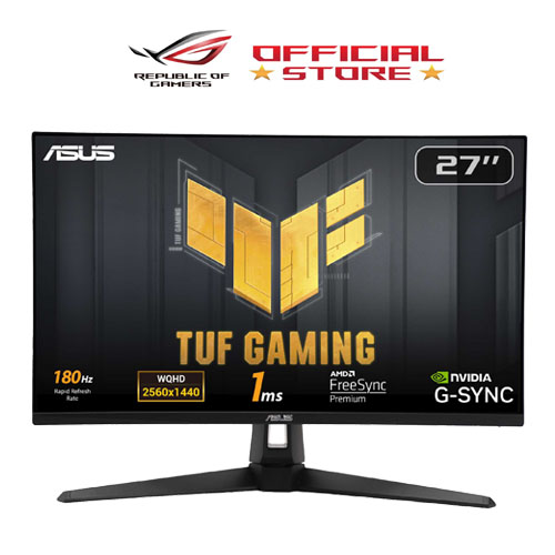 ASUS TUF Gaming VG27AQ3A Gaming Monitor – 27-inch, QHD(2560x1440), 180Hz, Fast IPS, ELMB Sync ...