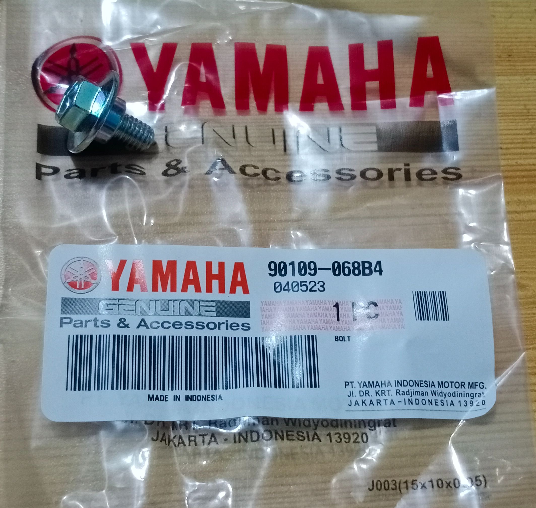 Genuine Yamaha Bolt 90109-068B4 Back and Front Fender for Mio i 125/s ...