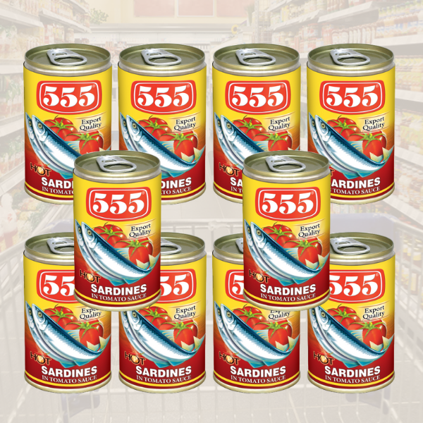 #063 555 SARDINES RED WITH CHILI ADDED 10pcs 155g | Lazada PH