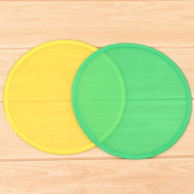 100 Pcs Foldable Round Fan Plain Colorful Nylon Frisbee Fan | Lazada PH