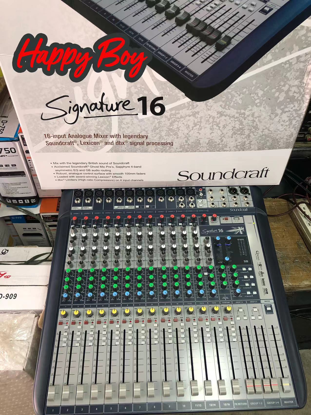 Original SOUNDCRAFT Signature 16 mixer 16 channel analogue mixer with ...