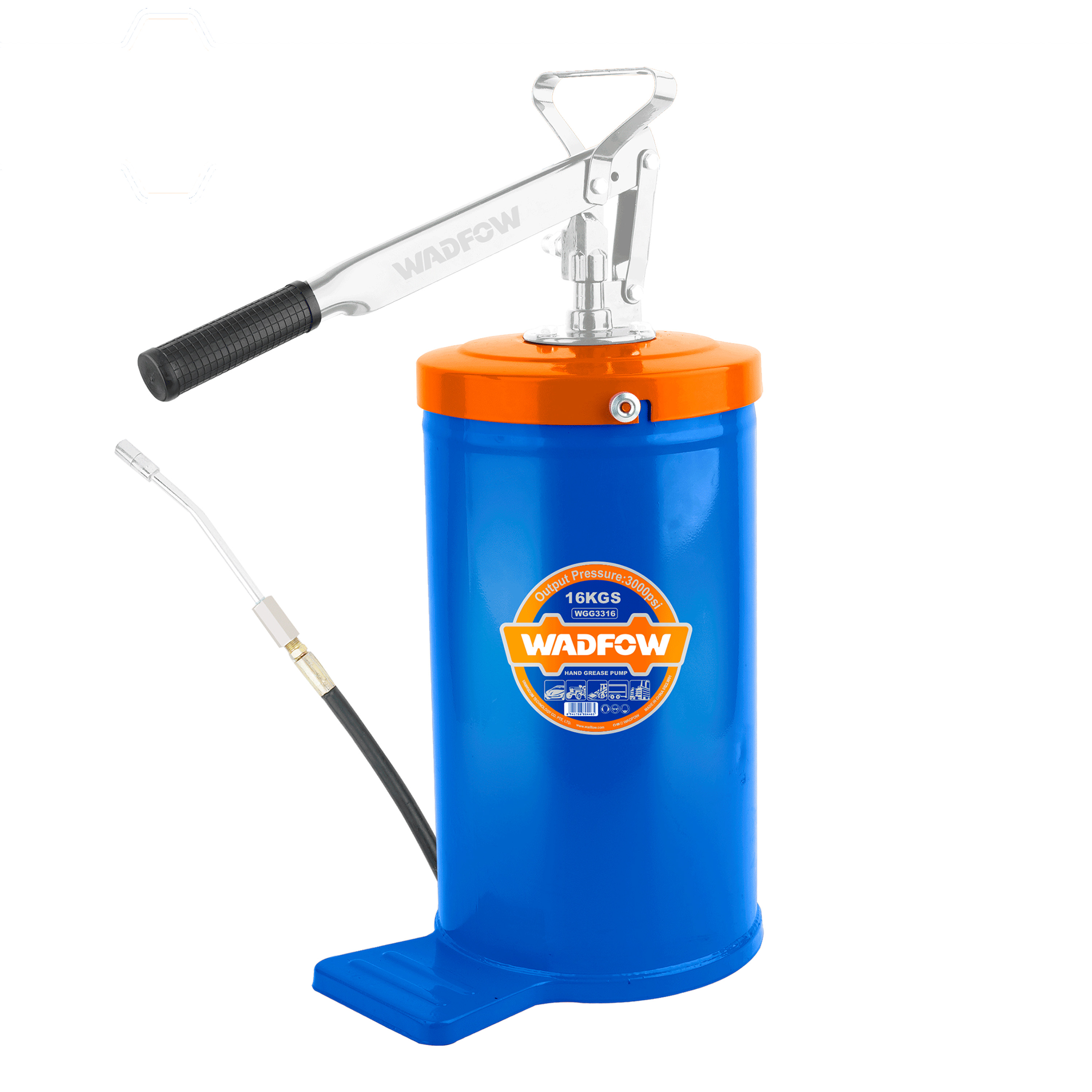 Wadfow 3000psi/16kgs Hand Operated Grease Lubricator WHY1A16 WAD-HT ...