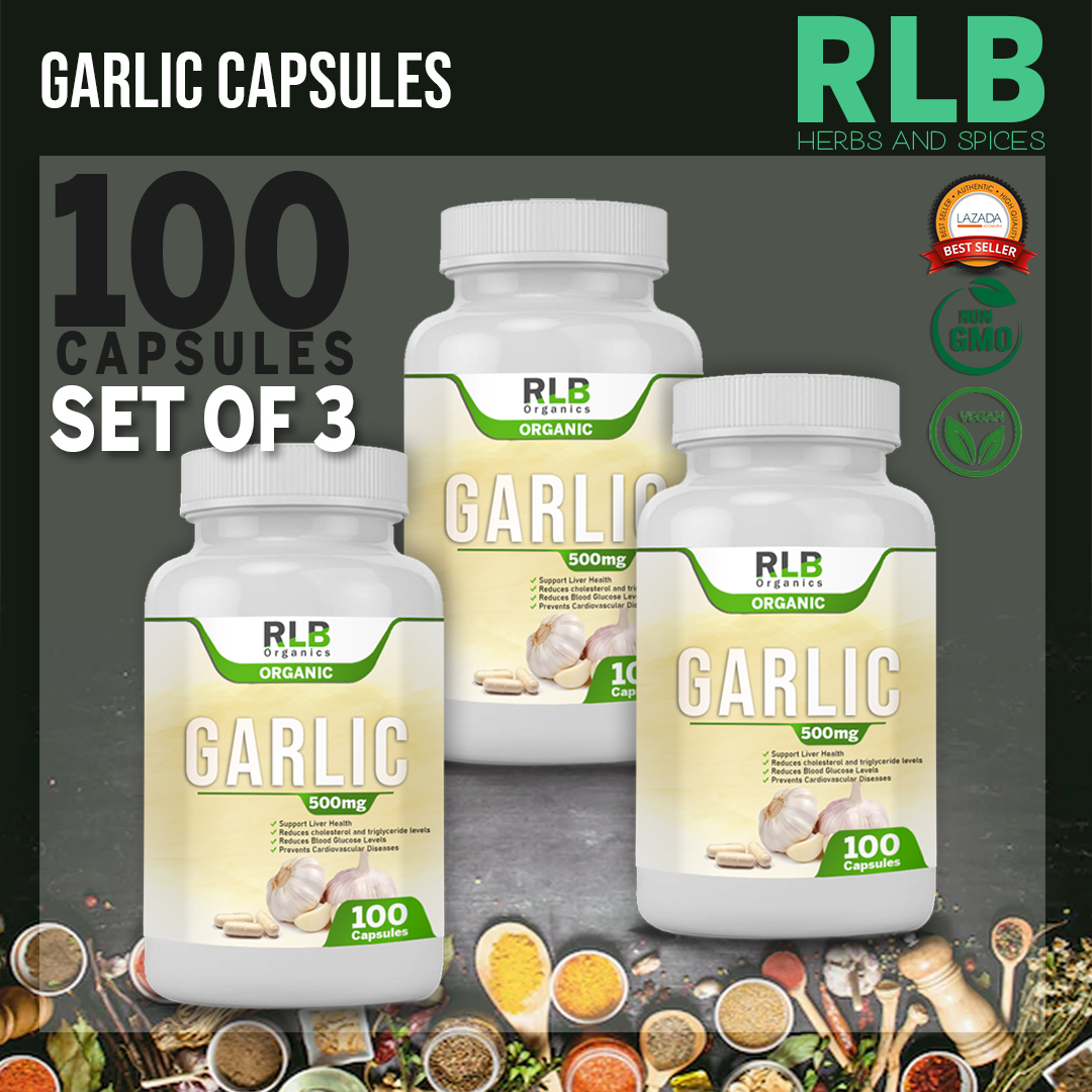 Set of 3 Garlic Capsules 100 pcs Support immune system function Can ...