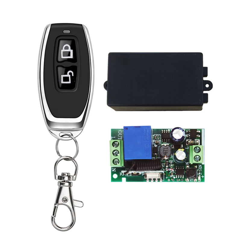 433MHz AC 110V 220V Lamp Smart Home Wireless RF Remote Control Switch ...