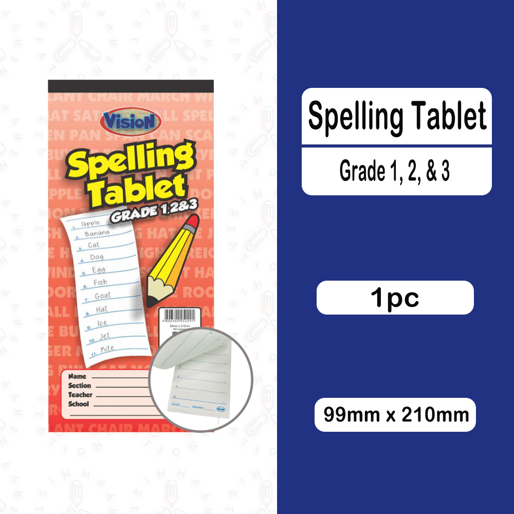 Spelling Tablet Grade 1, 2, 3, 4, 5, & 6 - 1pc | Lazada PH
