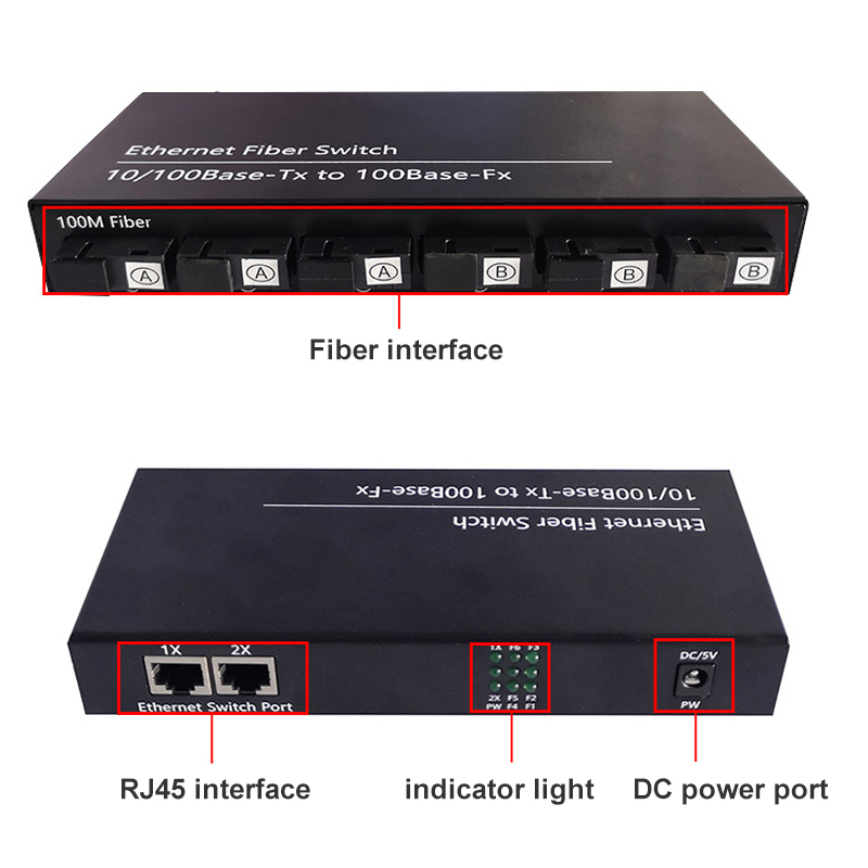 [In Stock] N-Power 6 SC Port 2 RJ45 10 / 100M Fiber Switch Ethernet ...