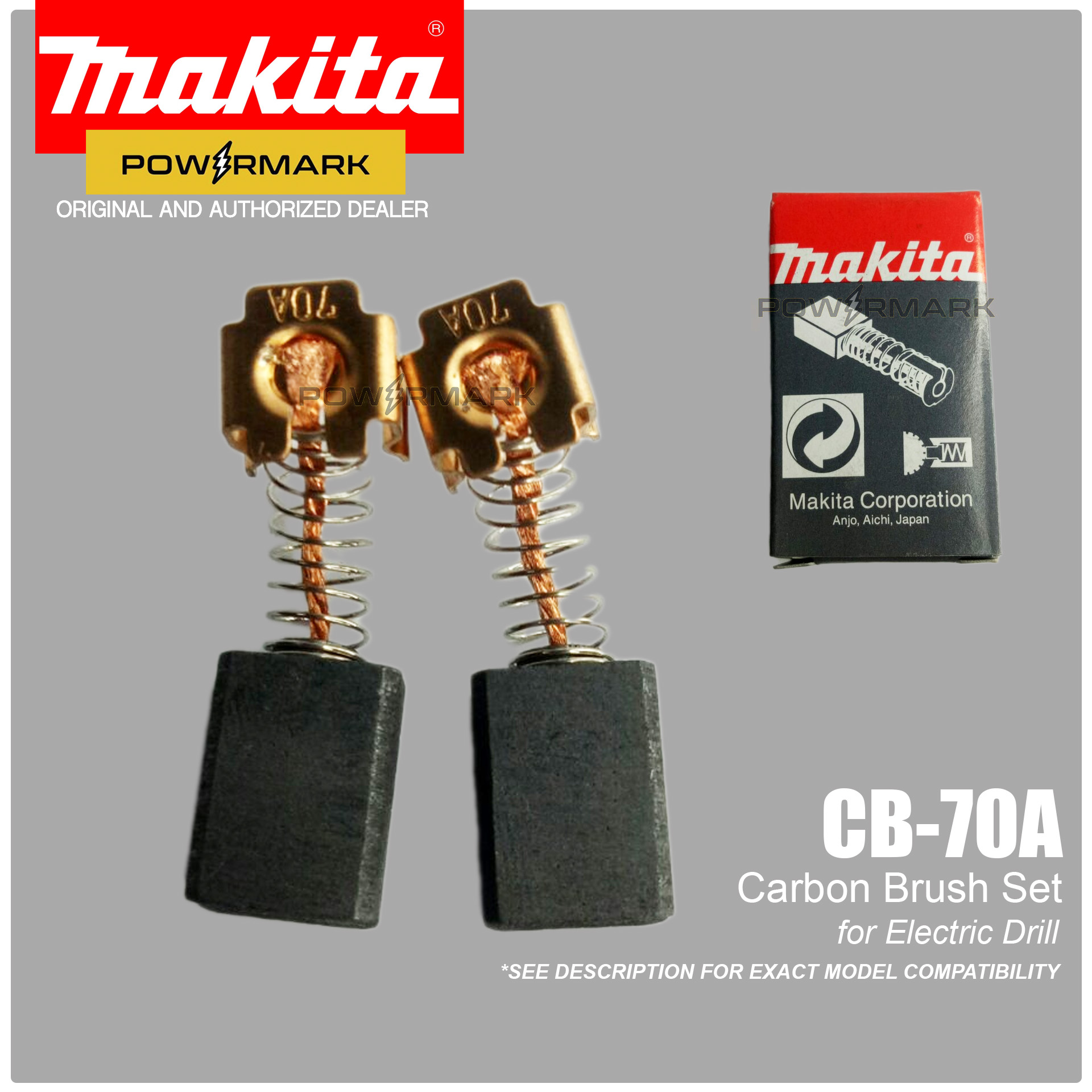 MAKITA CB 70A Carbon Brush Set for Electric Drill [POWERMARK | MSP ...