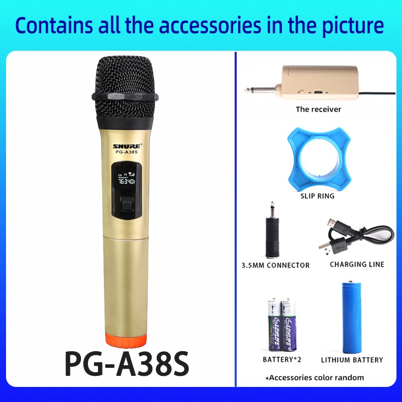 SHURE microphone Wireless HD handheld Professional mike for bluetooth ...