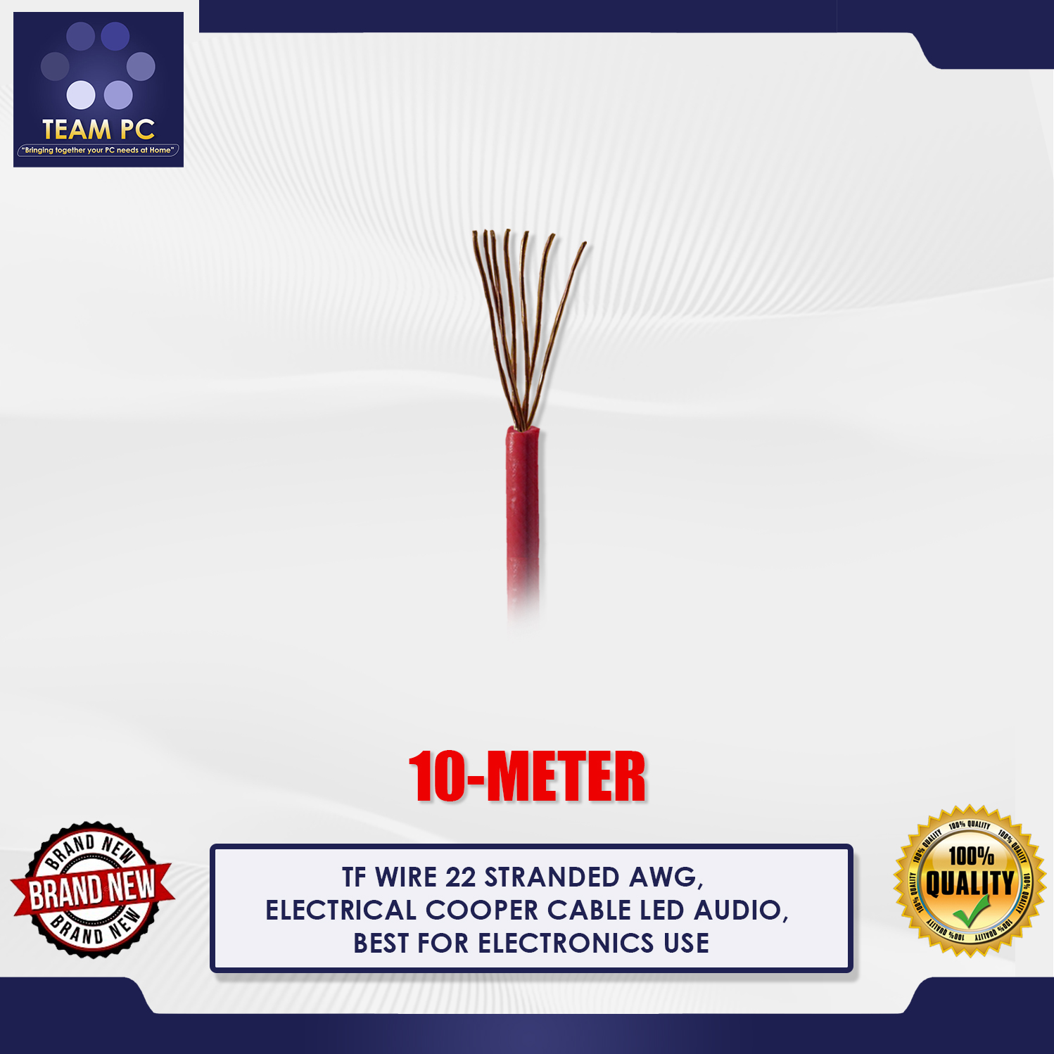 TF WIRE 22 STRANDED AWG, ELECTRICAL COOPER CABLE LED AUDIO, BEST FOR ...