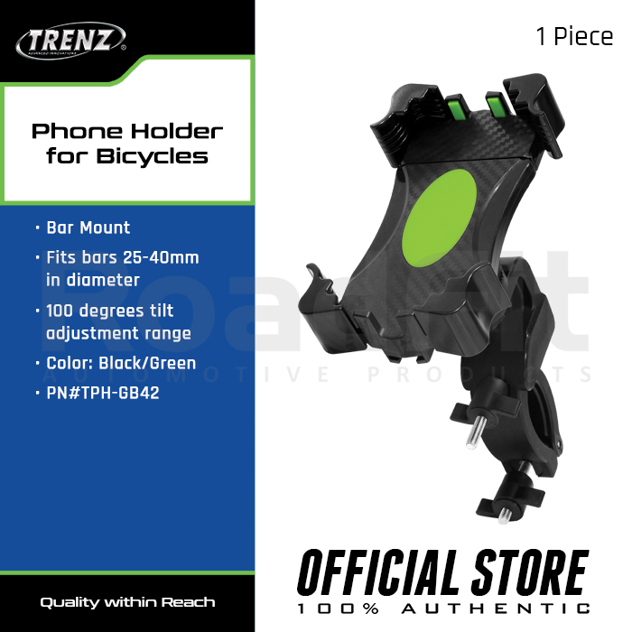 Trenz Bar-Mount Phone Holder for Bicycles and Motorcycles, 1set, PN#TPH ...