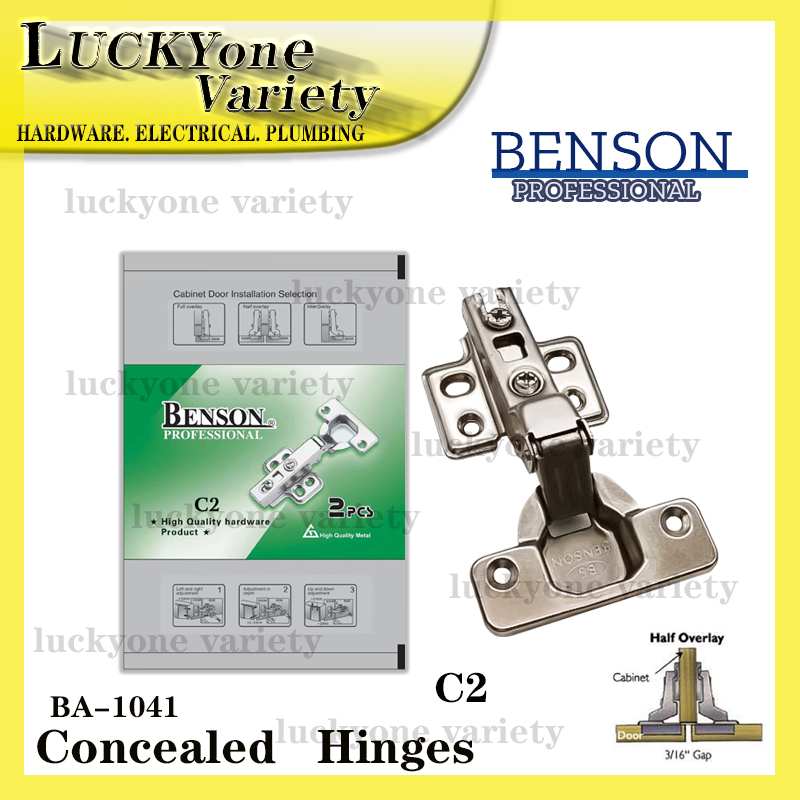 BENSON BA1041 CONCEALED HINGES ( C1 / C2 / C3 ) SOLD PER PAIR | Lazada PH