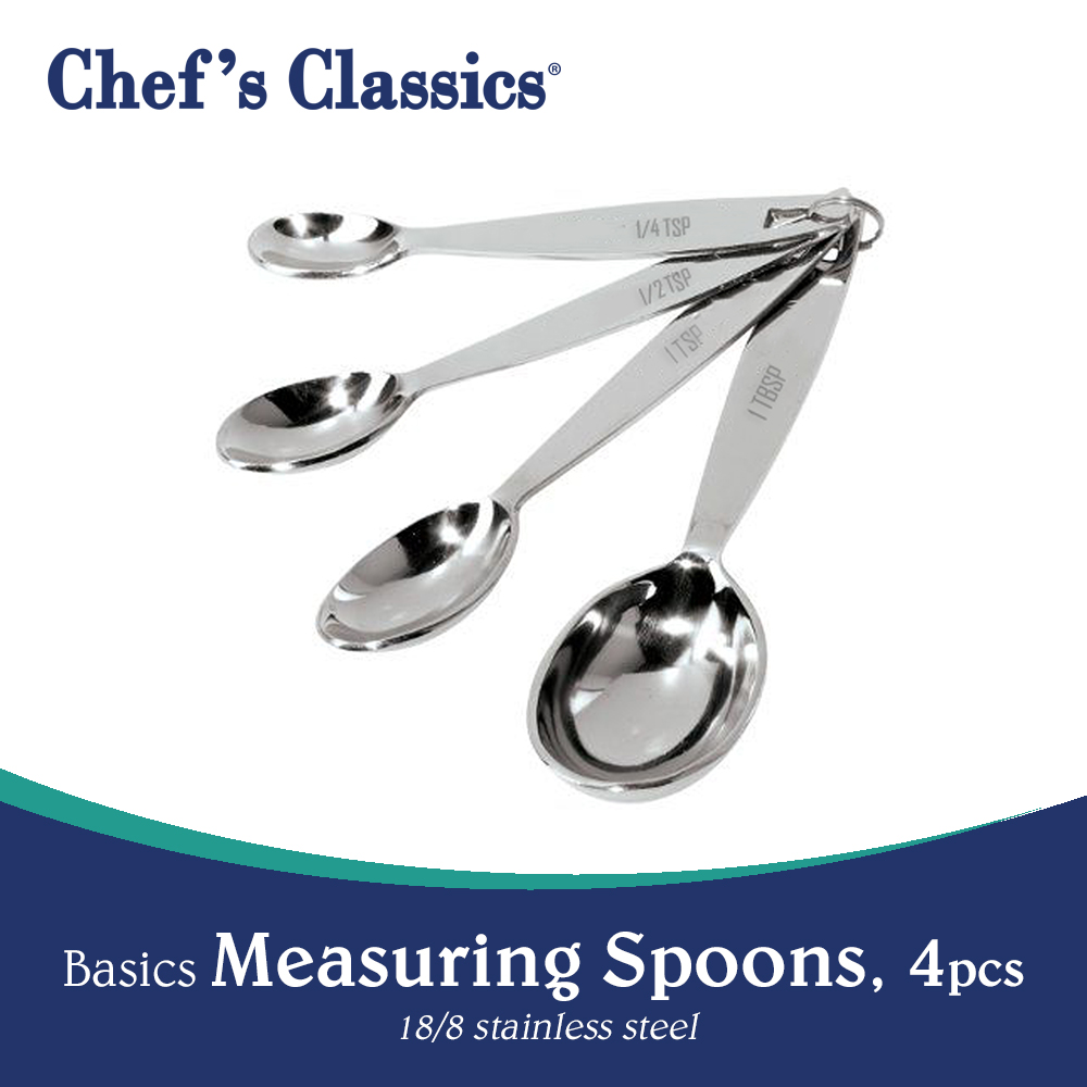 Chef's Classics Basics Stainless Steel Measuring Spoons, 4pcs | Lazada PH