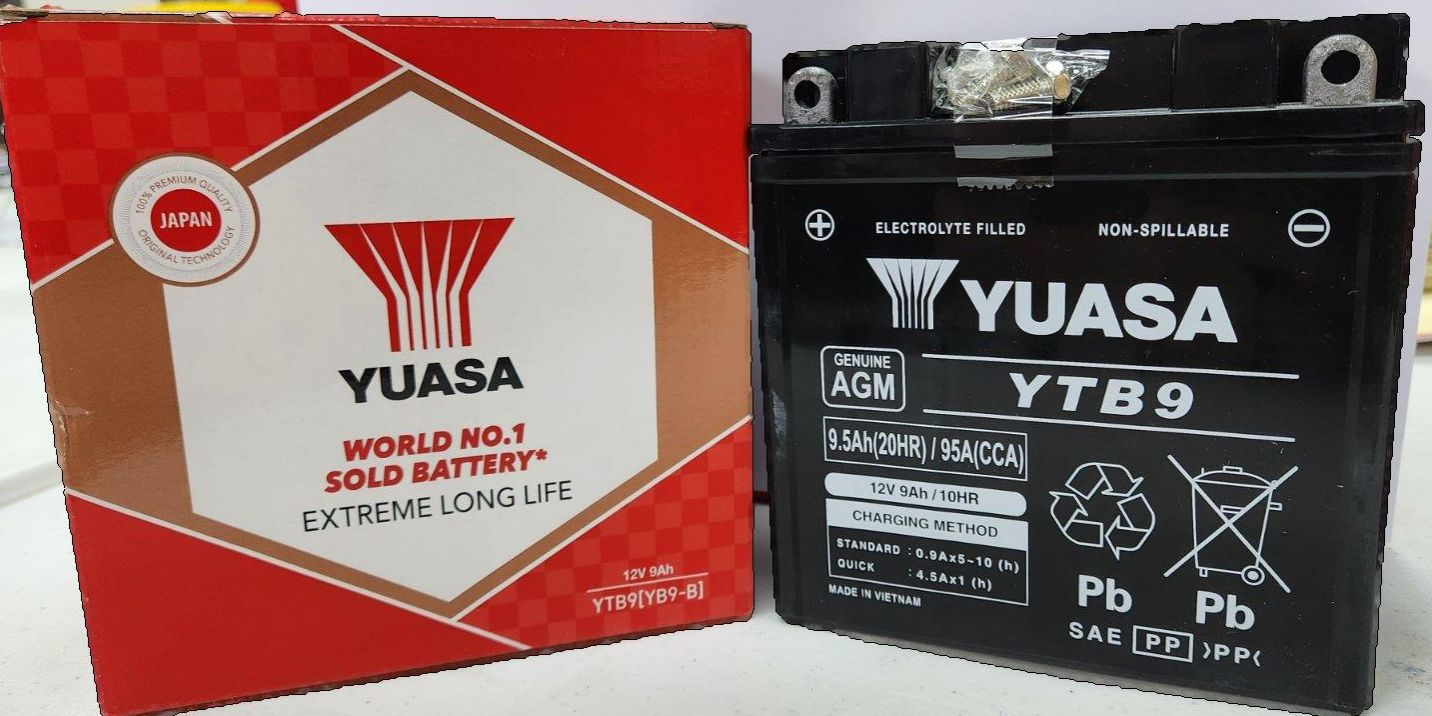 YUASA MOTORCYCLE BATTERY YTB9 (YB9-B) | Lazada PH