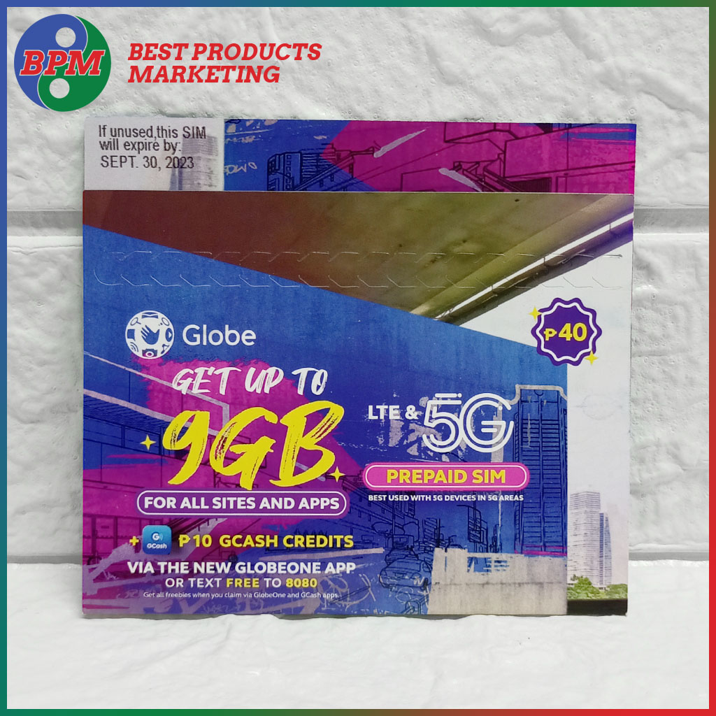 BPM Globe Prepaid 5G ready Tri-Cut Sim | Lazada PH