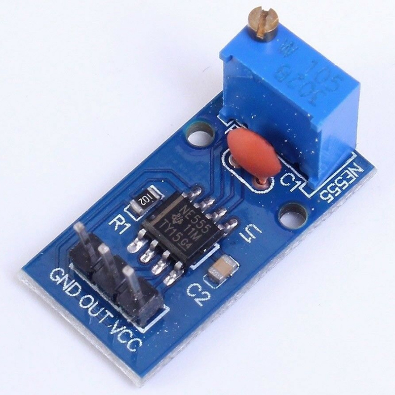 10Pcs NE555 Adjustable Resistance Frequency Pulse Generator Module ...